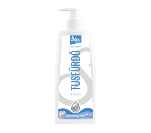 Sába Derm Tusfürdő és sampon 400 ml - Sába